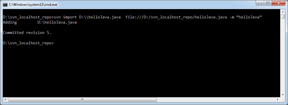 Svn Import In Localhost And Remote Server Ngdeveloper