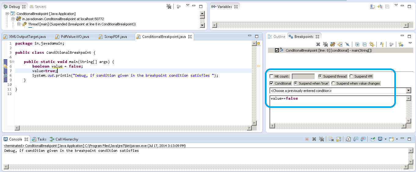 How to use conditional breakpoint in eclipse (step by step) – NgDeveloper How to use conditional breakpoint in eclipse (step by step) – NgDeveloper