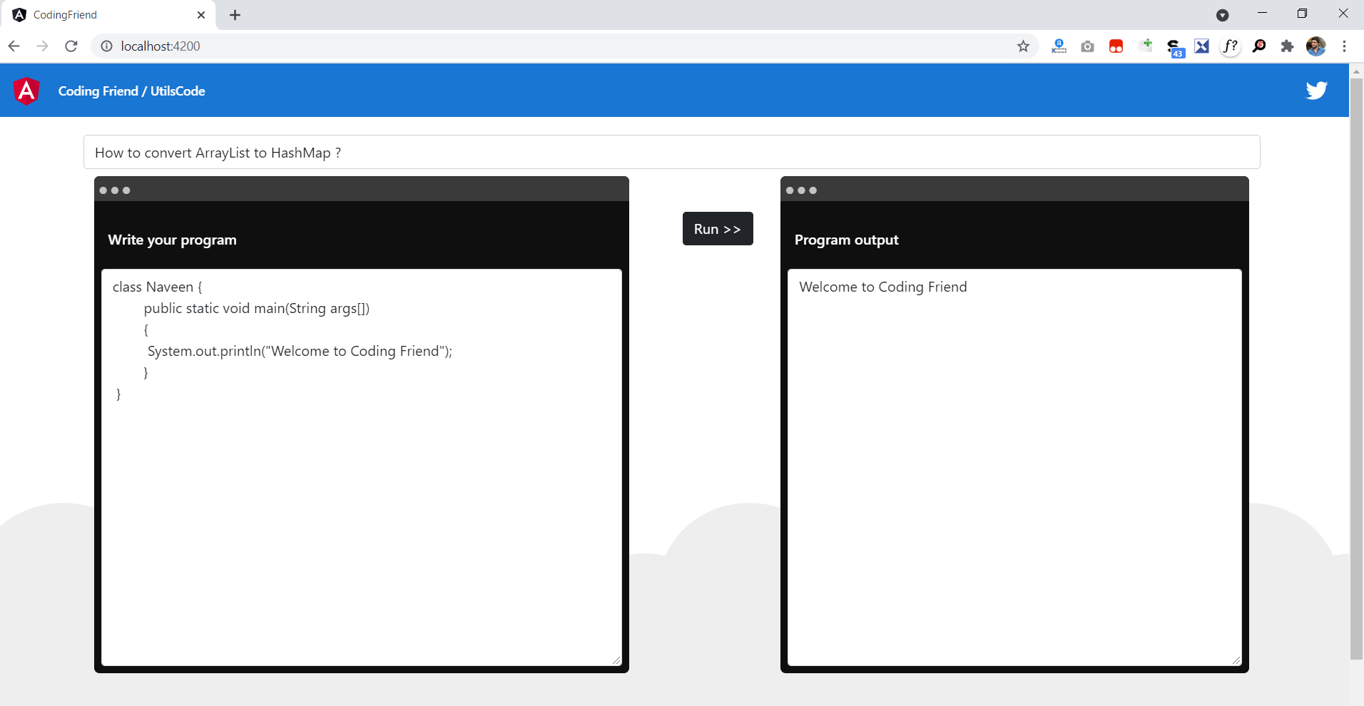 Online Editor Angular 11 Template Ngdeveloper